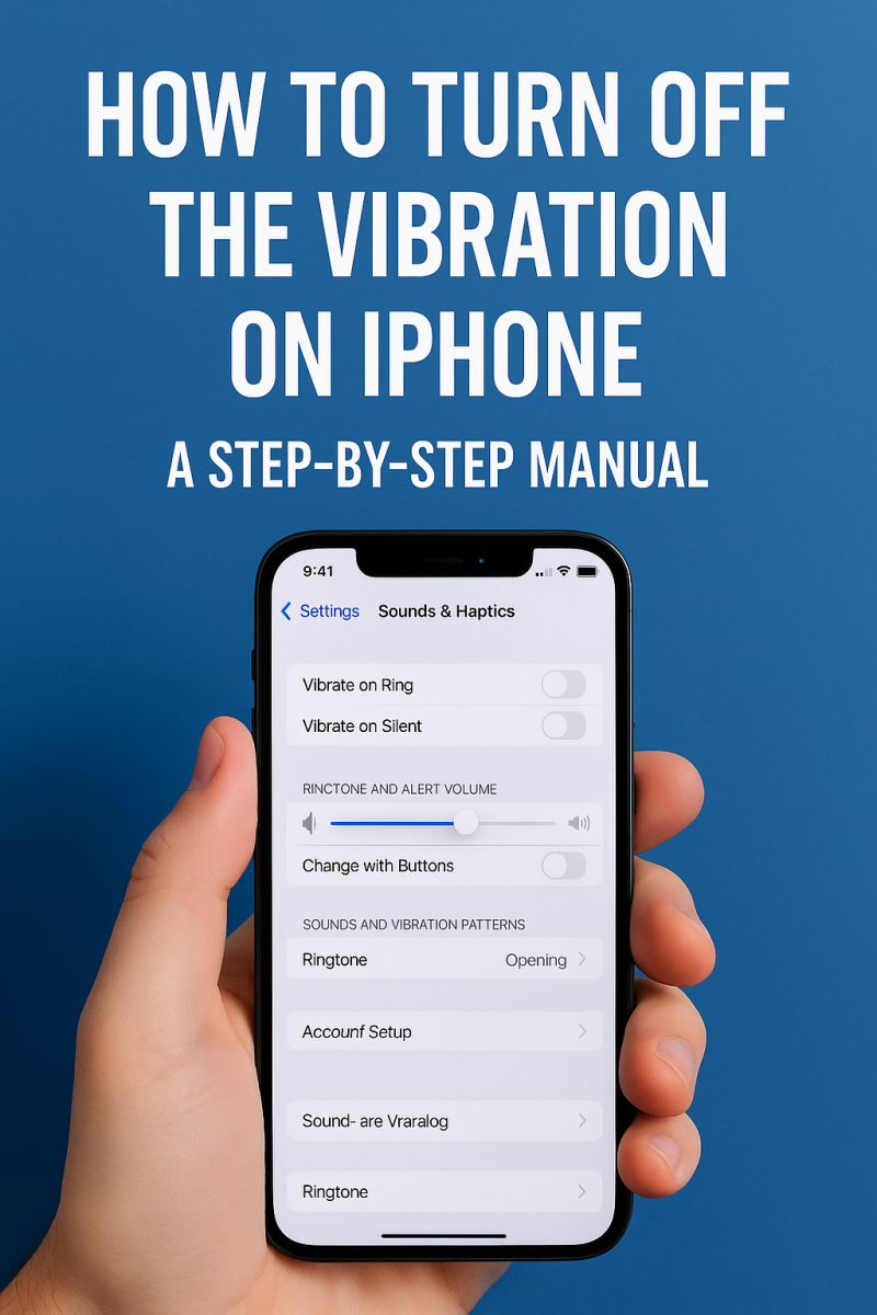 How to Turn Off the Vibration on iPhone: A Step-by-Step Manual for 2025 ...